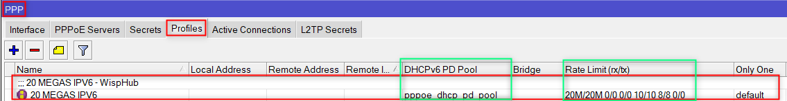IPv4 PPPoE - IPv6 PPPoE Prefijos Dinamicos DHCPv6 PD Pool - WispHub.net