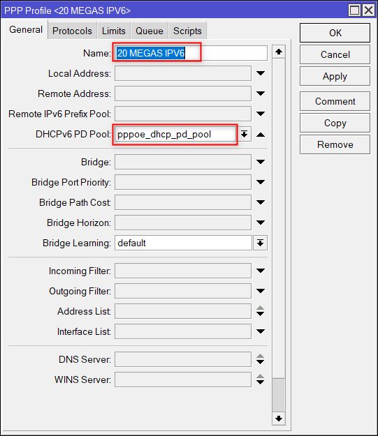 IPv4 PPPoE - IPv6 PPPoE Prefijos Dinamicos DHCPv6 PD Pool - WispHub.net